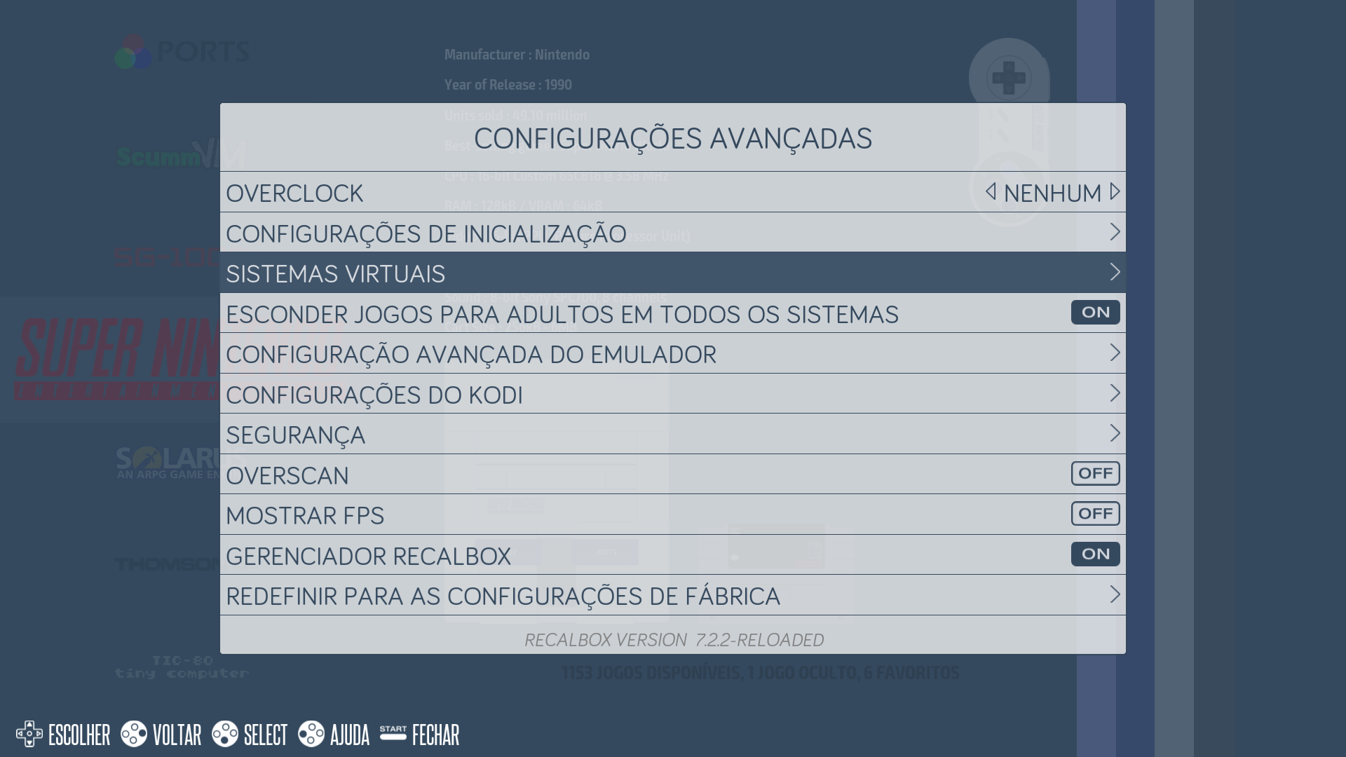 Sistemas Virtuais | Recalbox Wiki