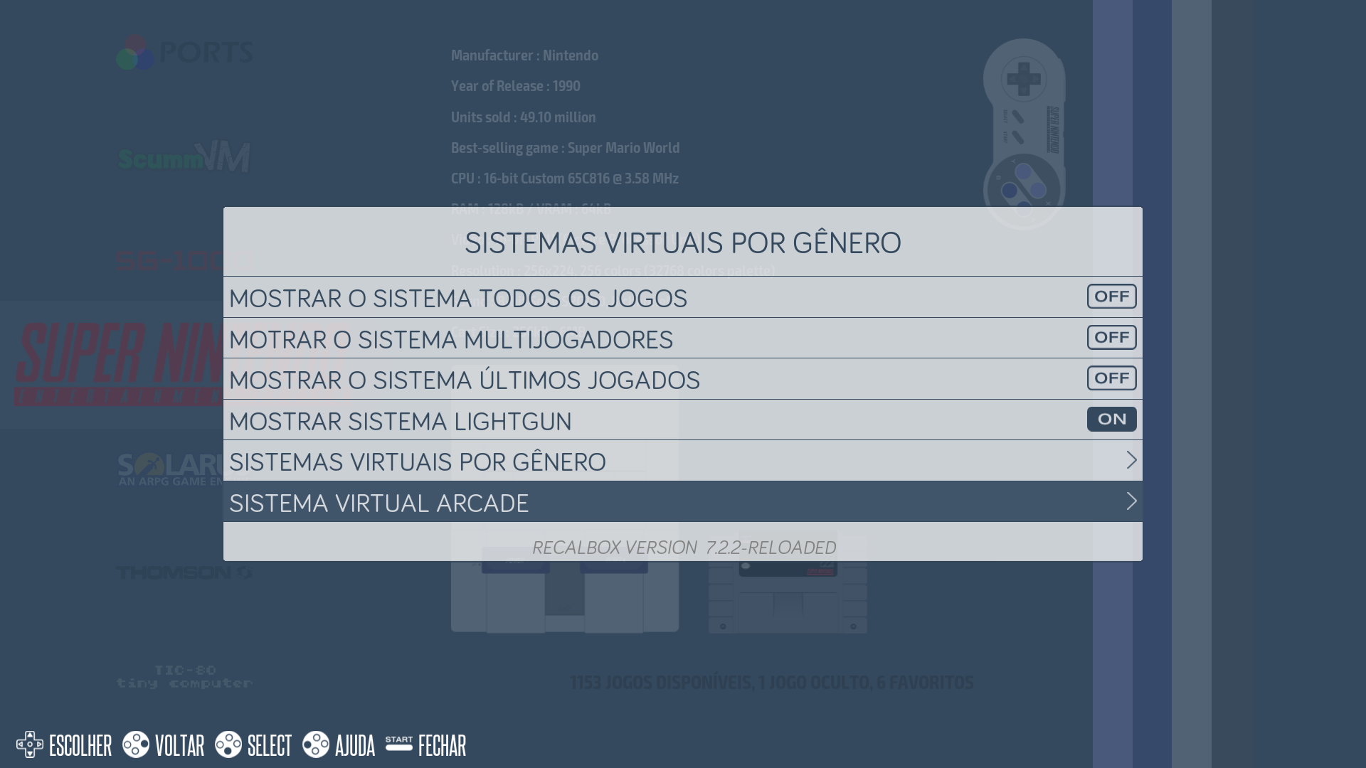 Sistemas Virtuais | Recalbox Wiki